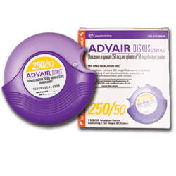 Advair 250/50mcg packaging