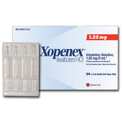 Xopenex 1.25mg packaging
