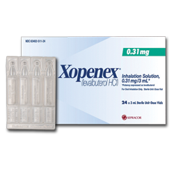 Xopenex .31mg packaging