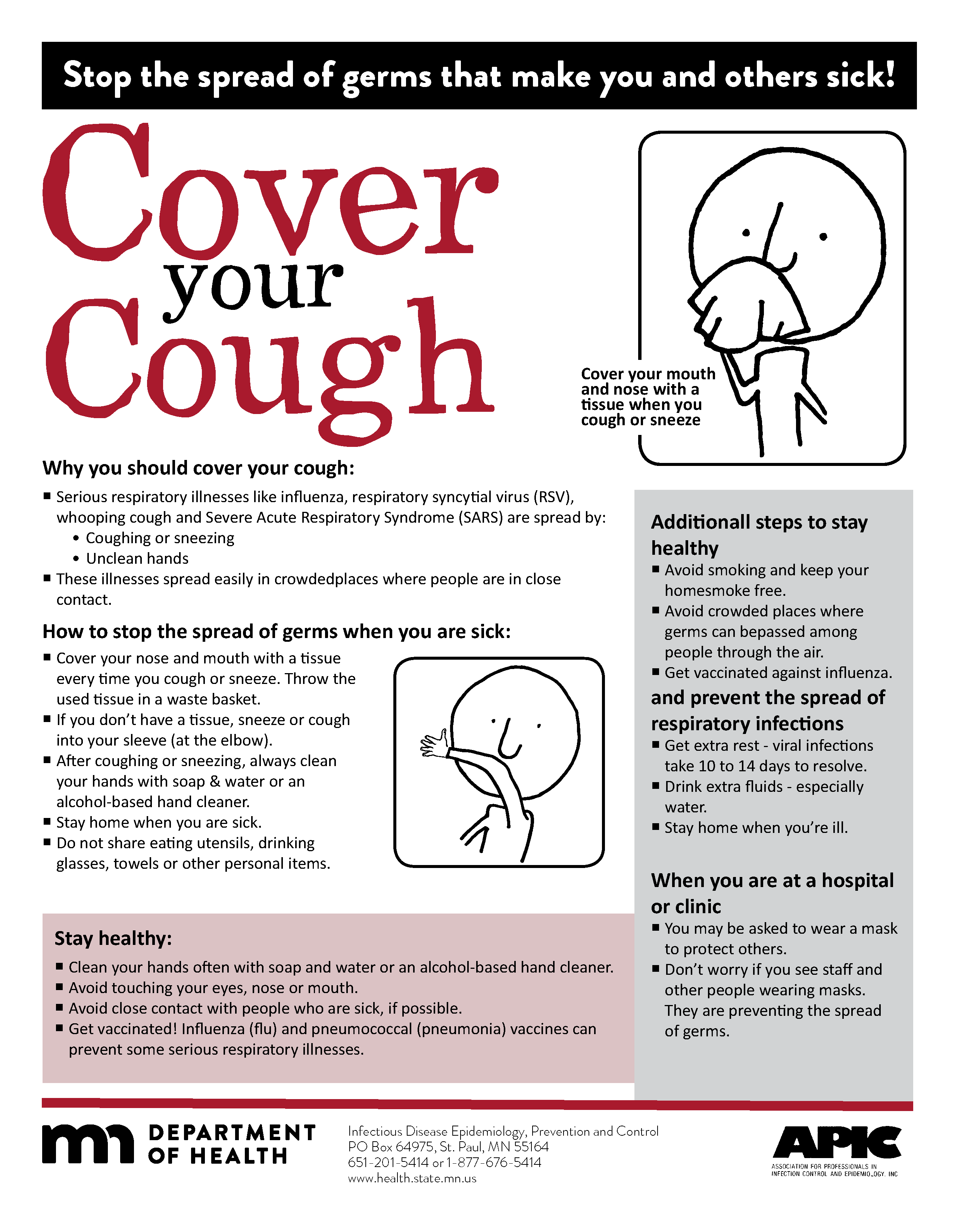 Cover Your Cough MN Dept Of Health